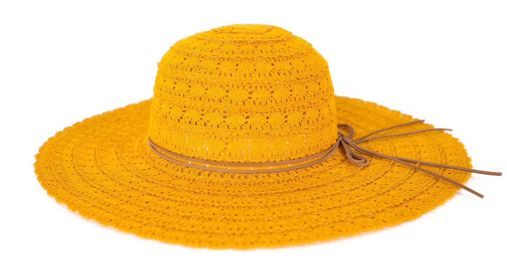 Dámsky klobúk žltý - kukali.sk