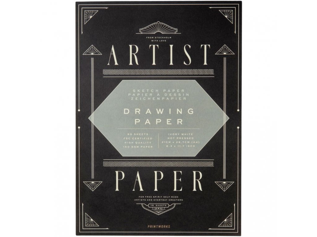 Drawing paper pad Printworks A4 50 pcs - Kulina.com