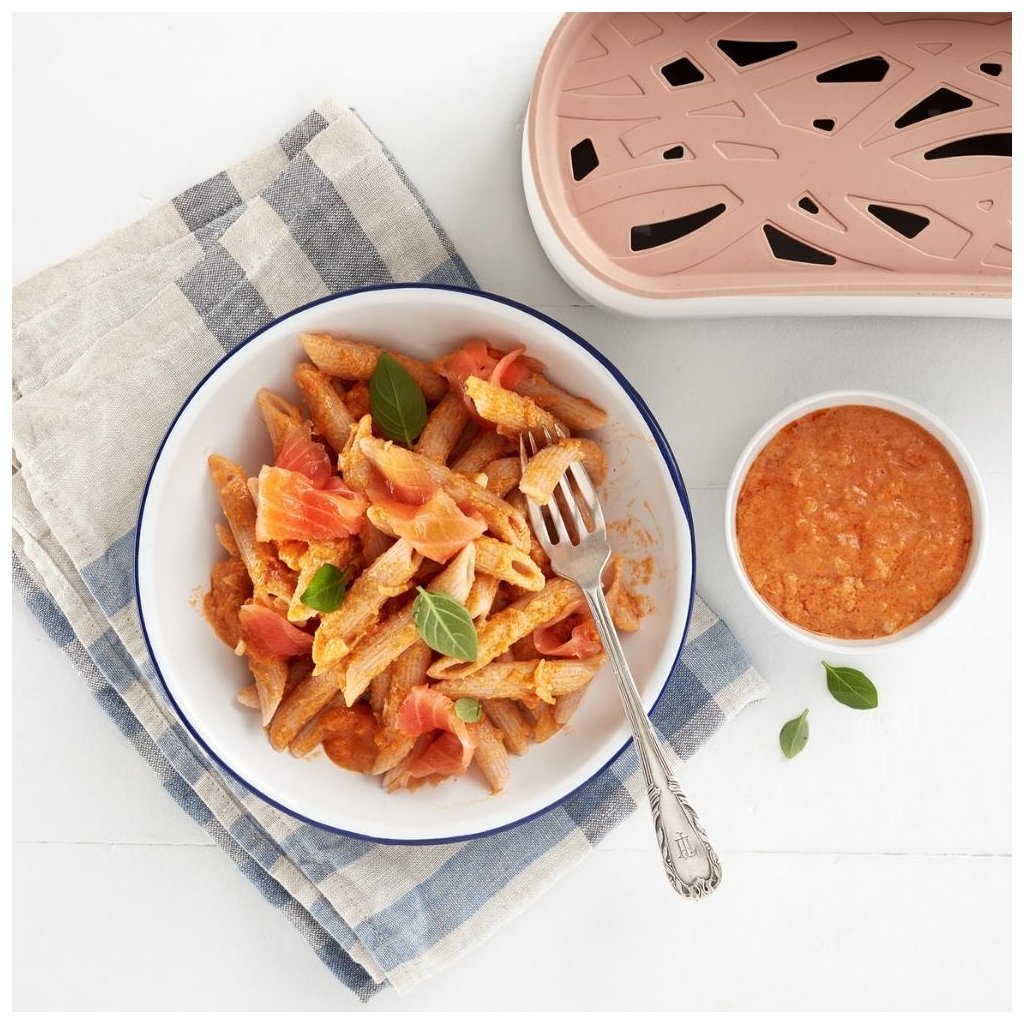 Nádoba na přípravu těstovin v mikrovlnce Lékué hnědá - Kulina.cz