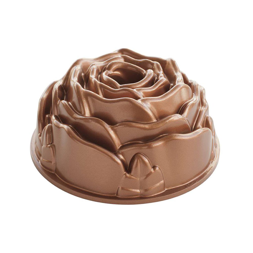 Het formulier voor een taart rozen Rose Bundt® koper Nordic Ware ...