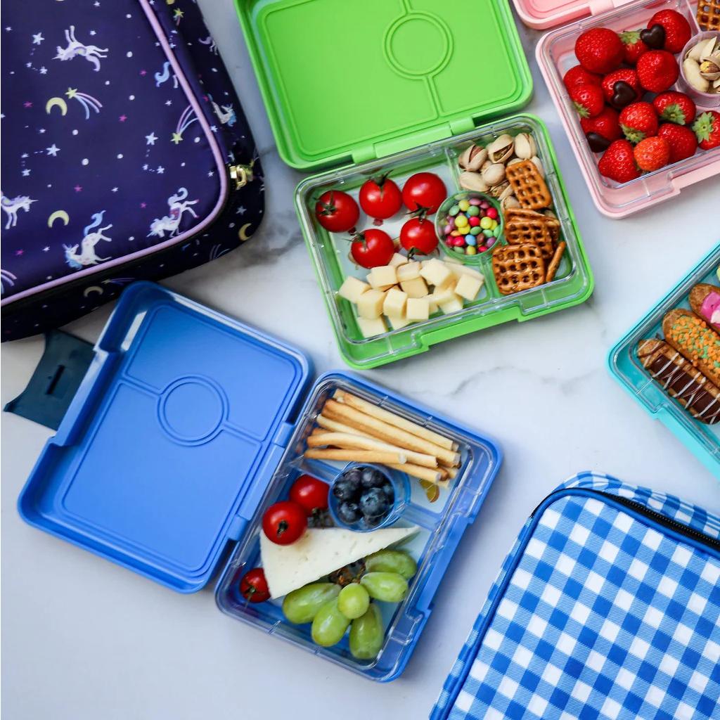 Bento box SNACK 3 true blue / rocket, 375 ml, Yumbox €29,95 ⭕ Kulina