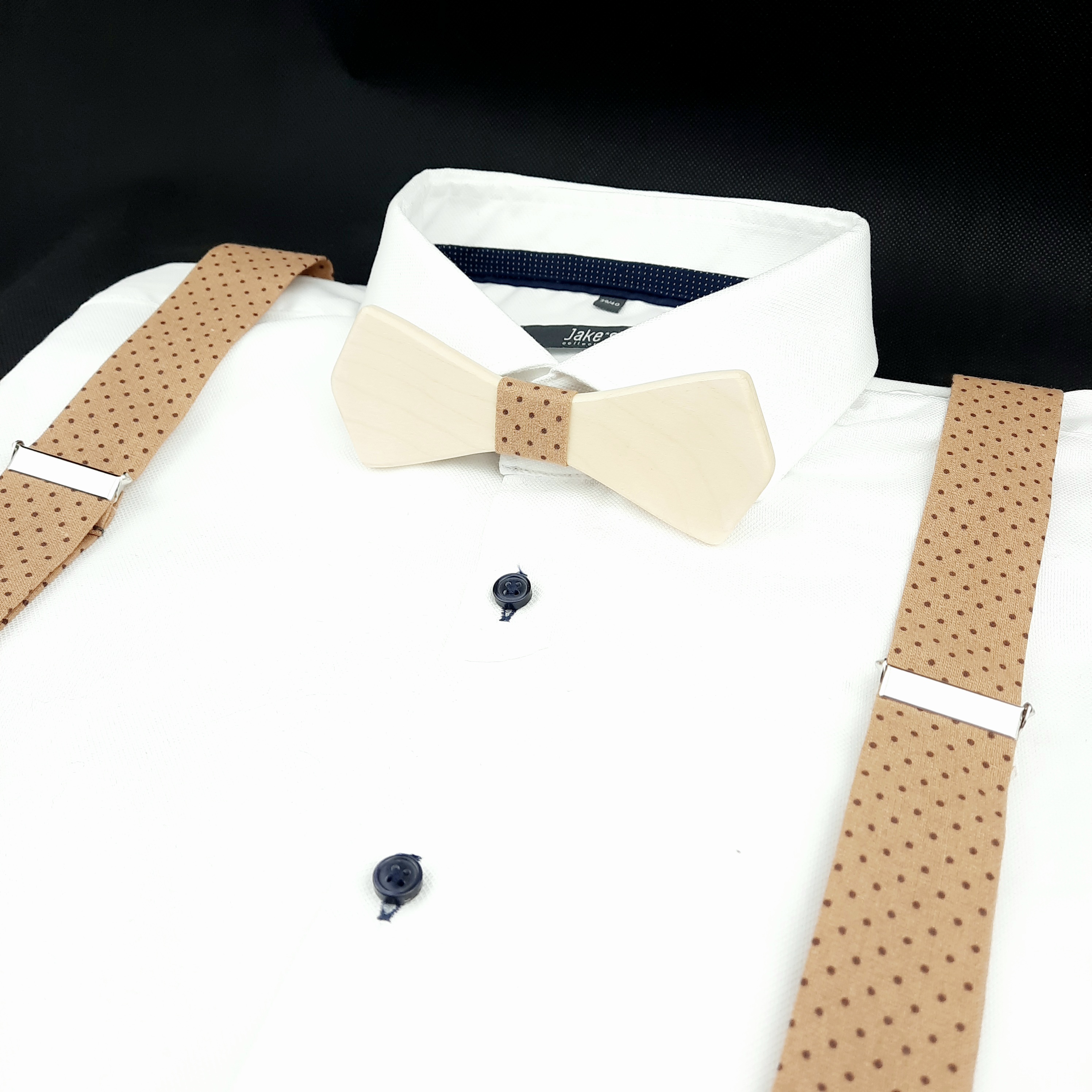 Drevený Motýlik a Traky Hnedý - www.kupmotylik.sk