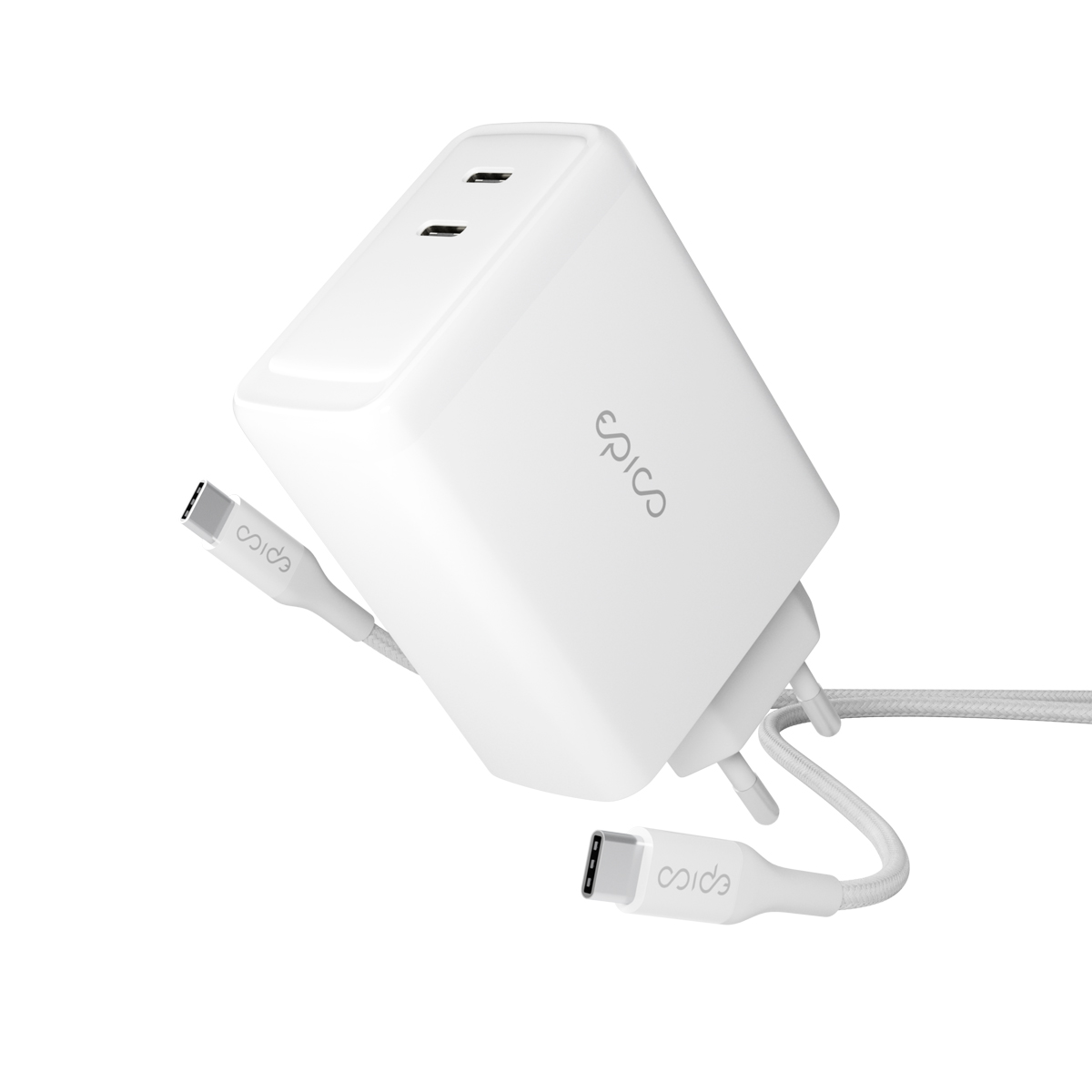 Epico 100W GaN síťová nabíječka s 2m USB-C kab., 9915101100185 - KUPSIONLINE.CZ