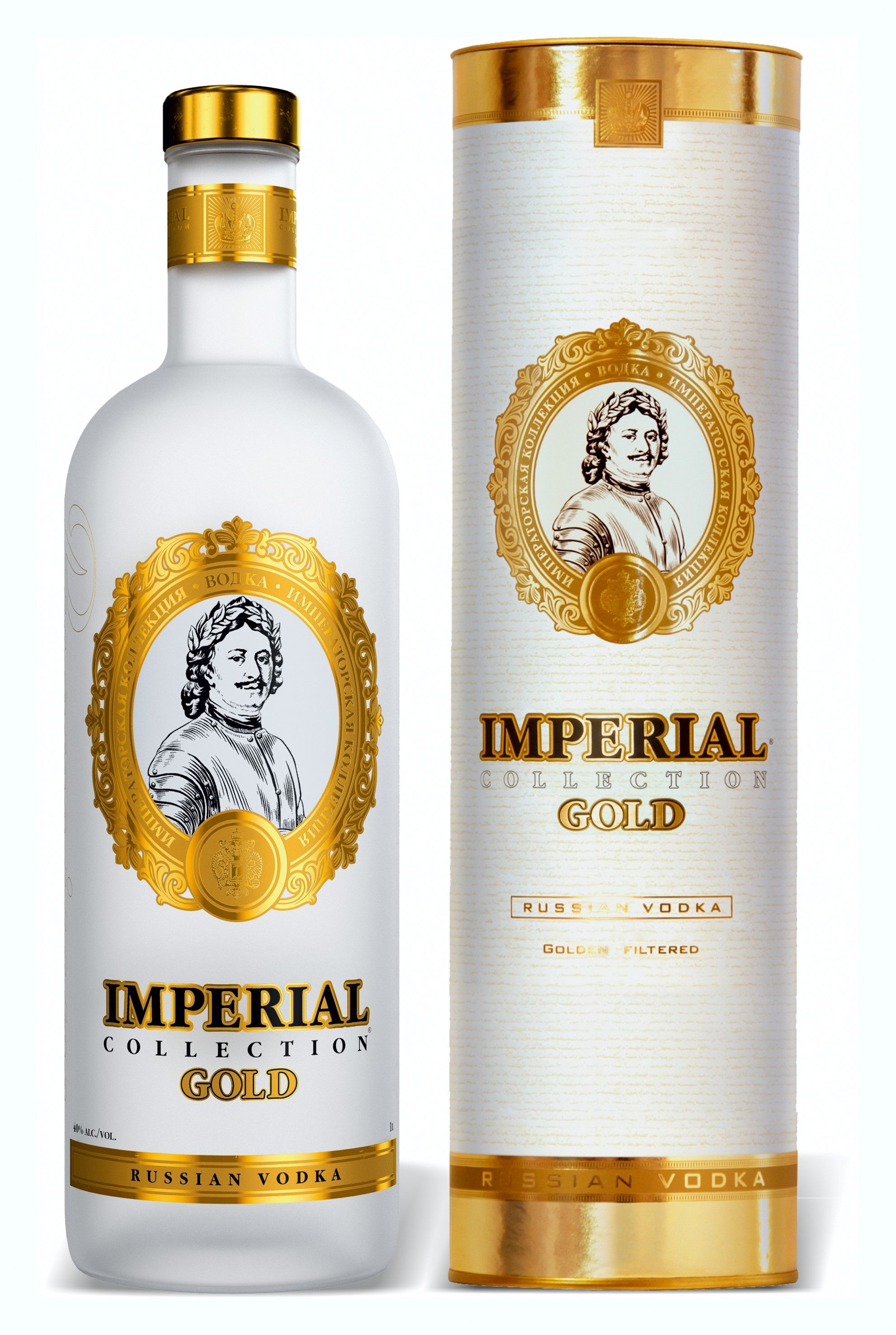 Vodka "Imperial Collection GOLD" 40% obj. - Kuzovo