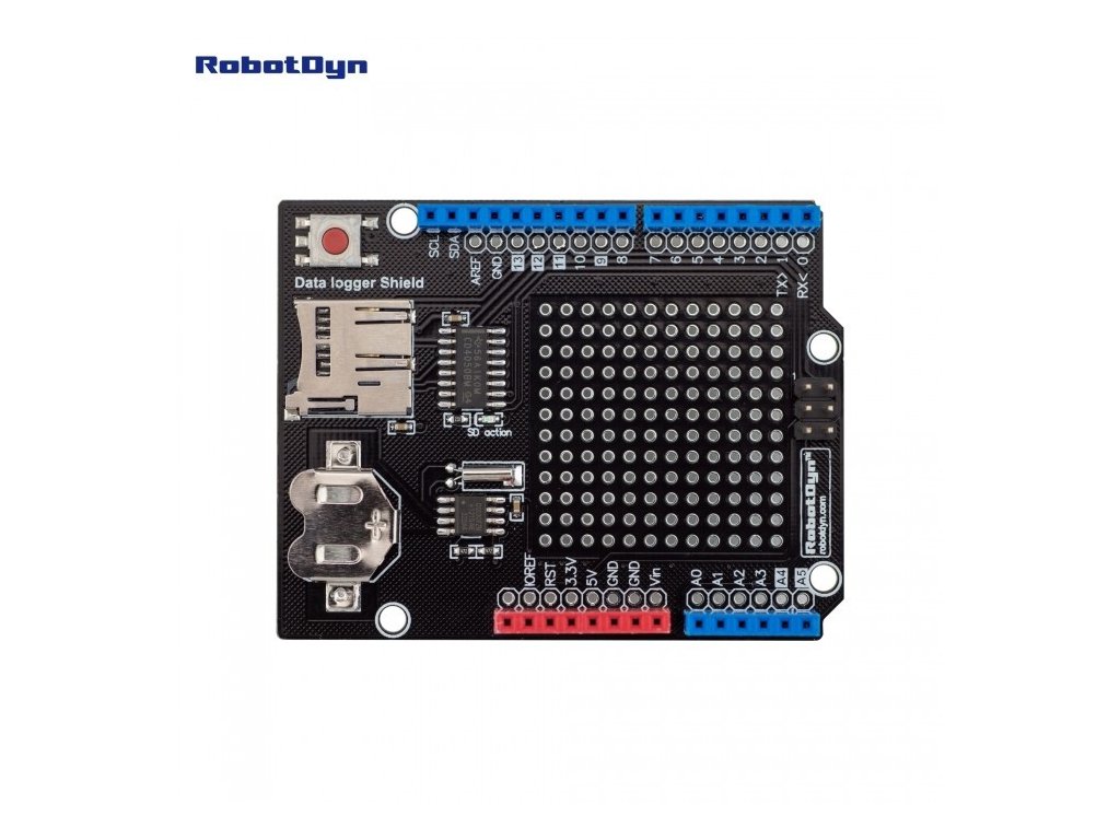 RobotDyn Data logger shield microSD, RTC DS1307 | LaskaKit RobotDyn Data logger shield microSD, RTC DS1307 | LaskaKit