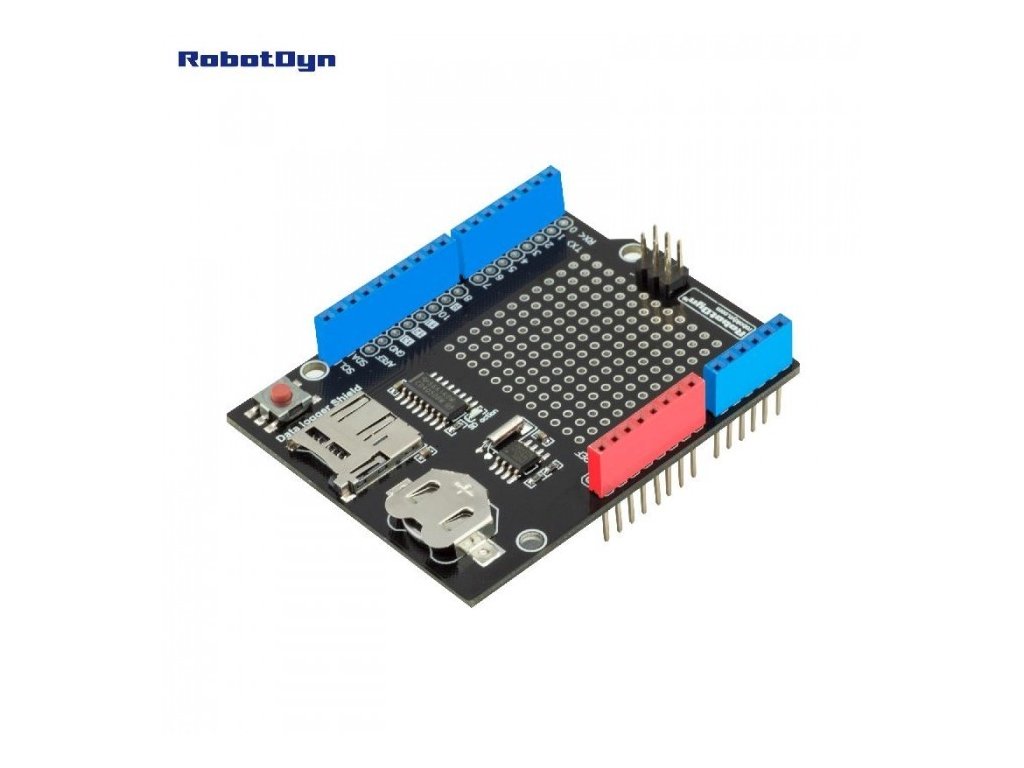 RobotDyn Data logger shield microSD, RTC DS1307 | LaskaKit