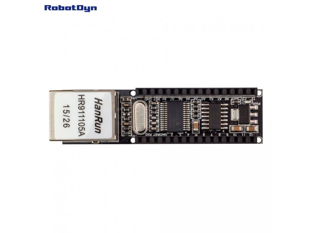 RobotDyn Arduino Nano Ethernet ENC28J60 shield | LaskaKit