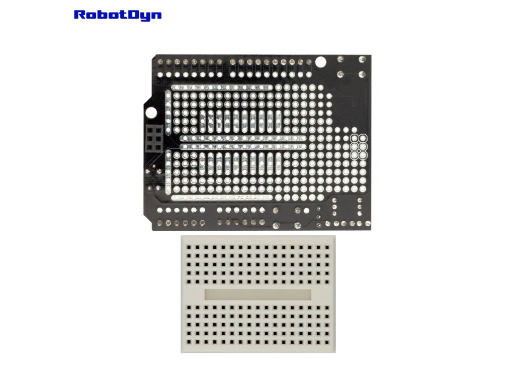 RobotDyn Arduino UNO prototype Shield + mini BreadBoard | LaskaKit