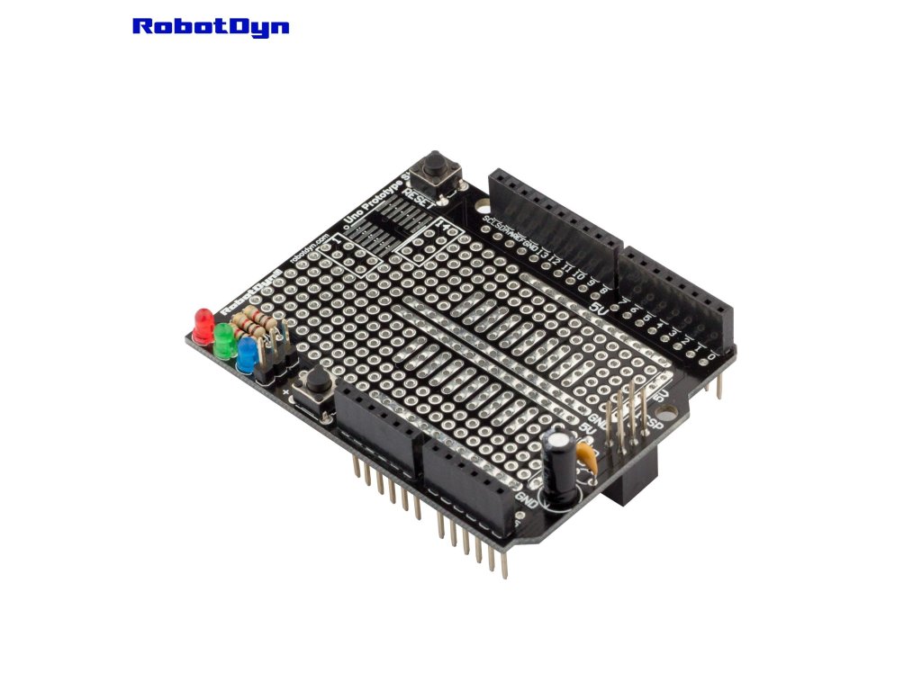 RobotDyn Arduino UNO prototype Shield + mini BreadBoard | LaskaKit