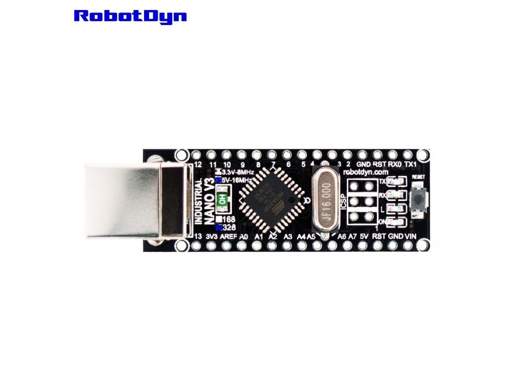 Robotdyn Arduino Nano V3 Industrial USB-B 5V logic | LaskaKit