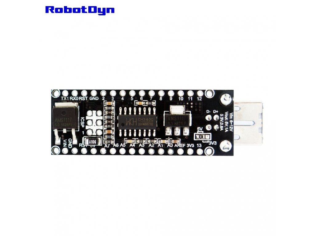 Robotdyn Arduino Nano V3 Industrial USB-B 5V logic | LaskaKit
