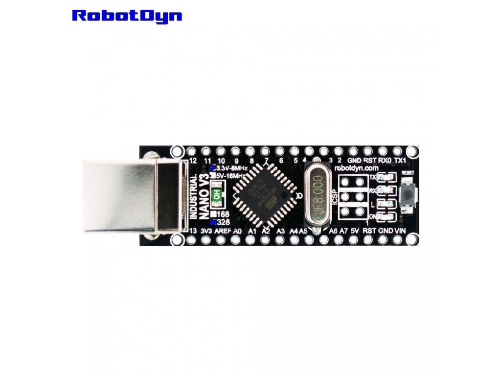 Robotdyn Arduino Nano V3 Industrial USB-B 3.3V logic | LaskaKit