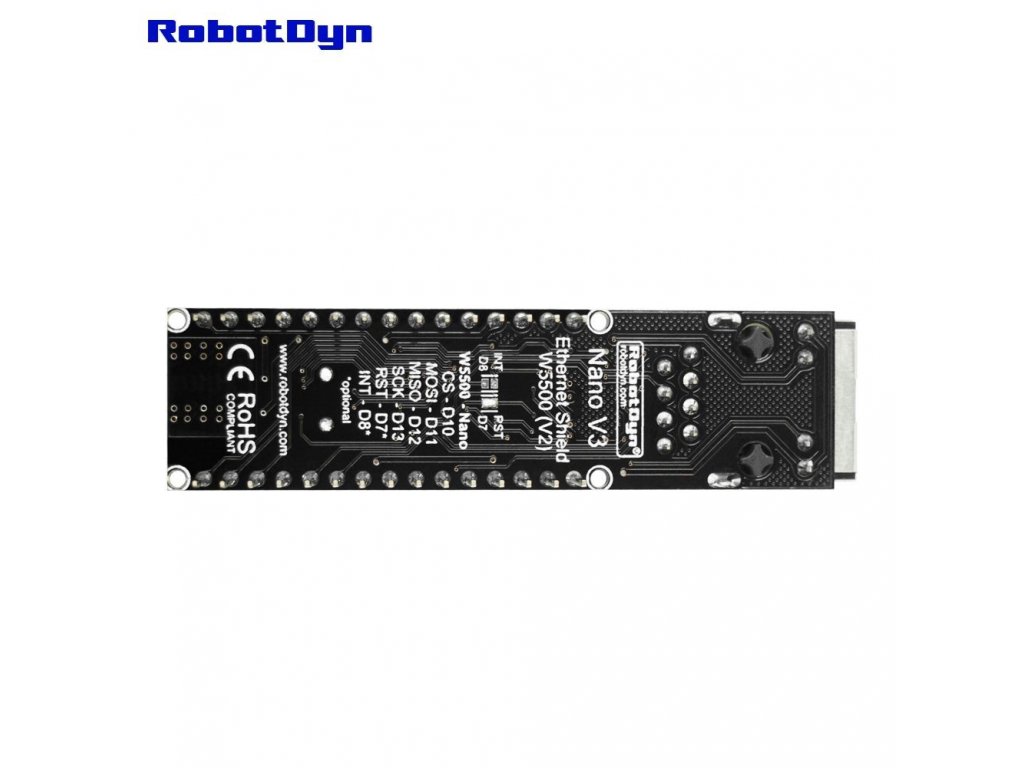 RobotDyn Arduino Nano Ethernet W5500 V2 shield | LaskaKit