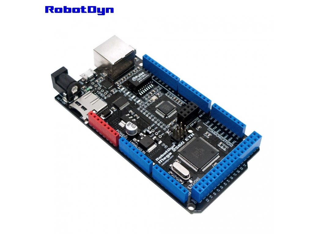 RobotDyn MEGA2560+W5500 ETH R3 Micro SD, Arduino kompatibilní | LaskaKit