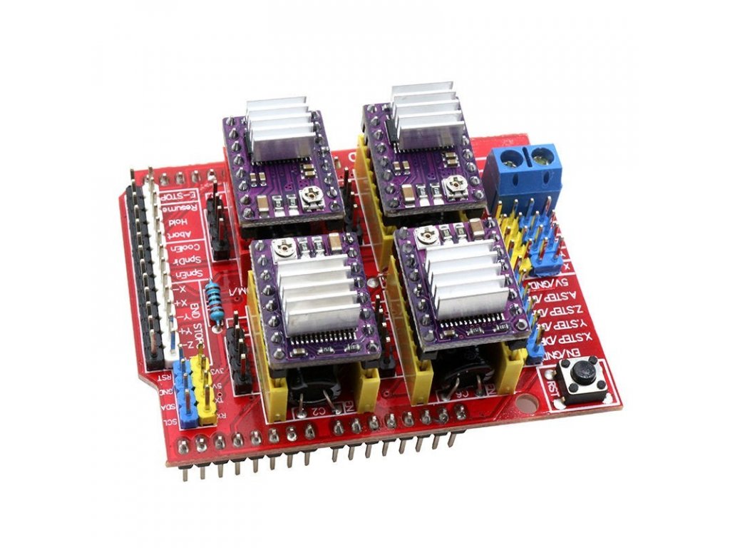 Arduino CNC shield + 4ks DRV8825 | LaskaKit