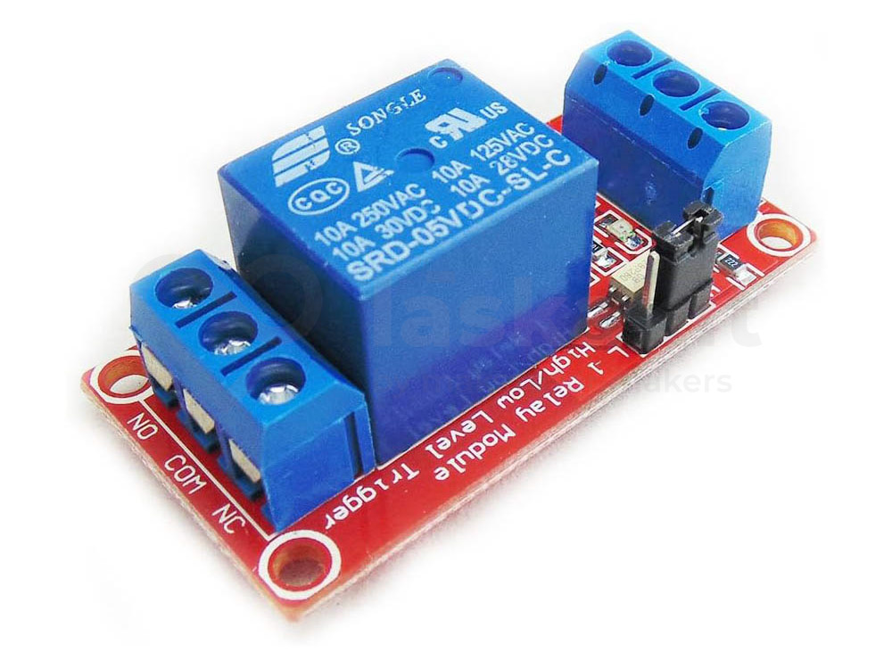 1-kanál 5V relé modul s optickým oddělením, High-Low level, 250VAC 10A ...