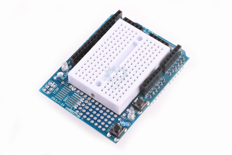 Arduino UNO prototype Shield + mini BreadBoard | LaskaKit