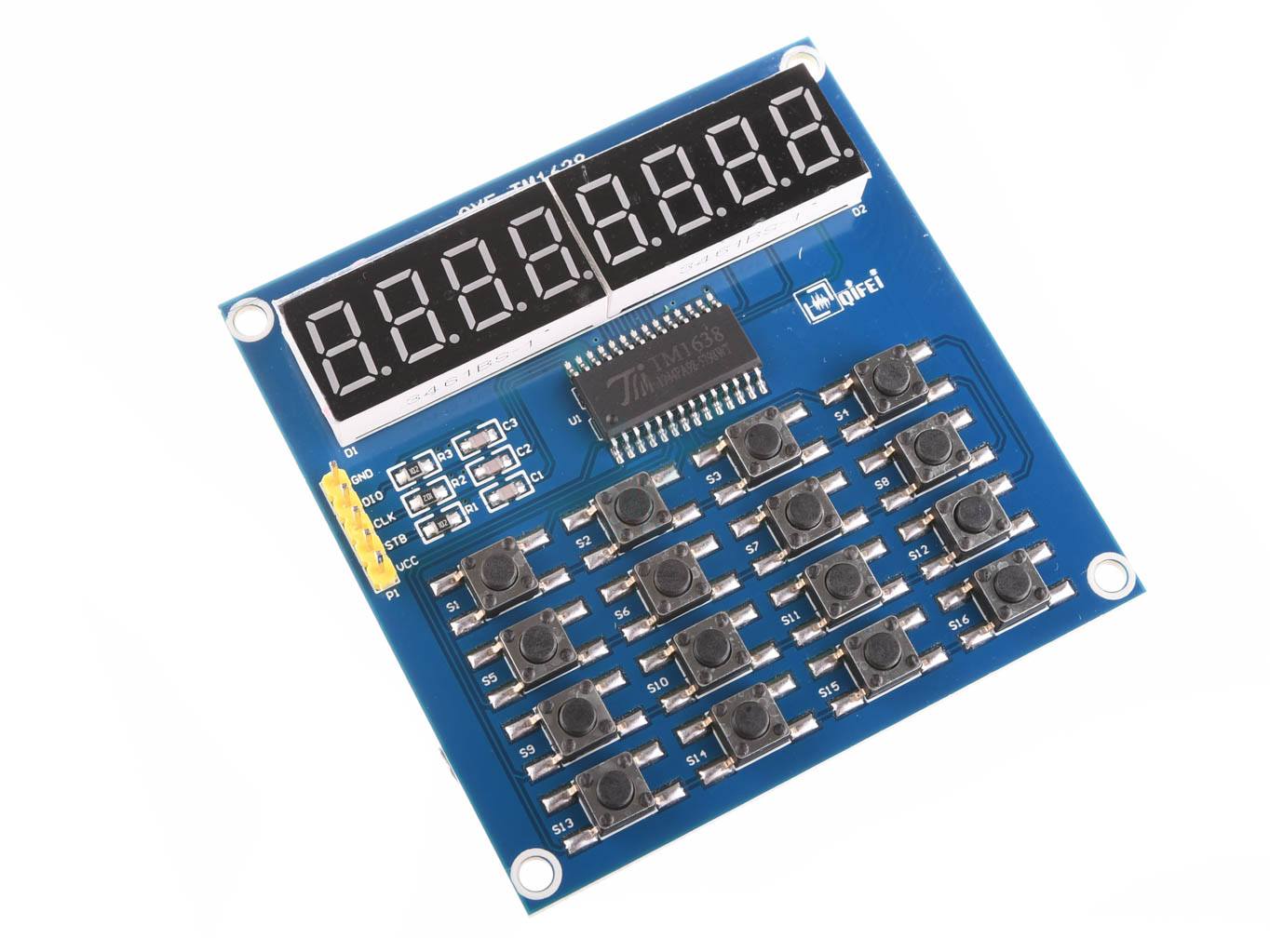 Ovládací panel QYF-TM1638 | LaskaKit
