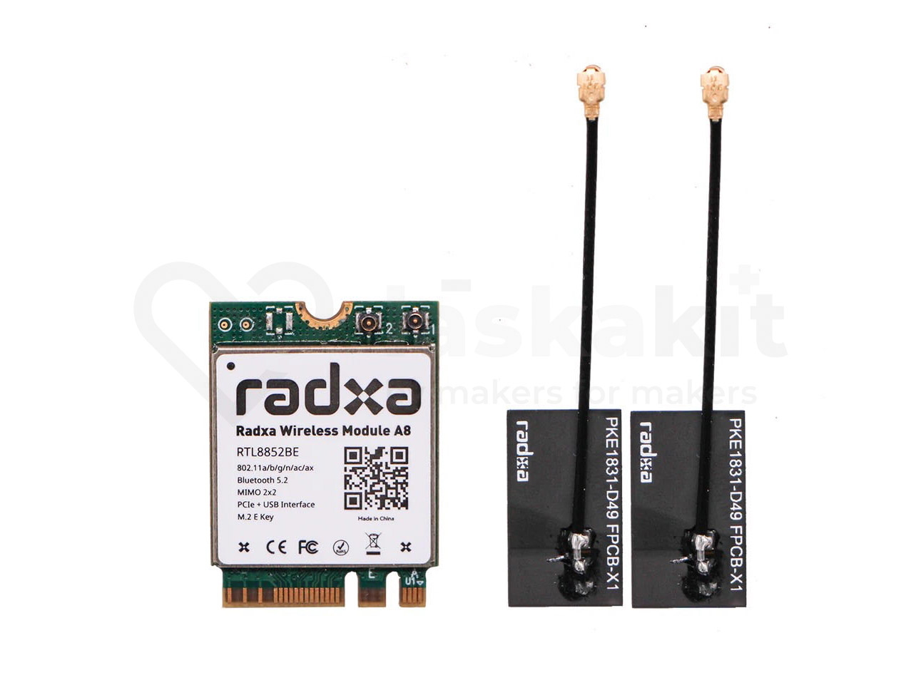 RADXA M.2 WiFi 6 a BT5.2 Wireless Module A8 | LaskaKit