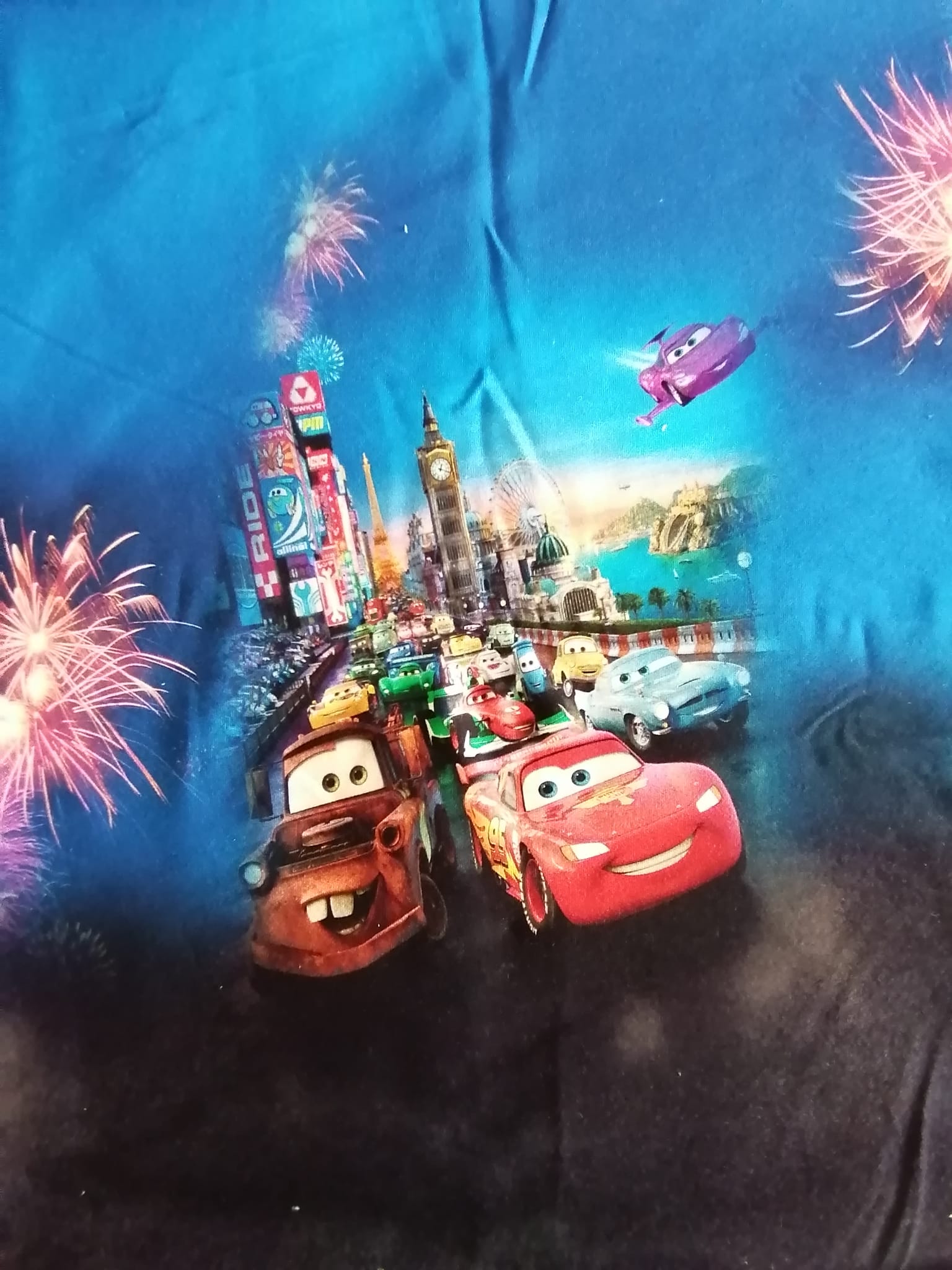 Teplákovina Panel Cars McQueen o š. 40 cm a hm. 230 g/m2 od Látkoholičky