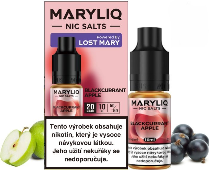Nicsalt Maryliq Nic Salt Blackcurrant Apple 10ml 20mg Lavape Cz