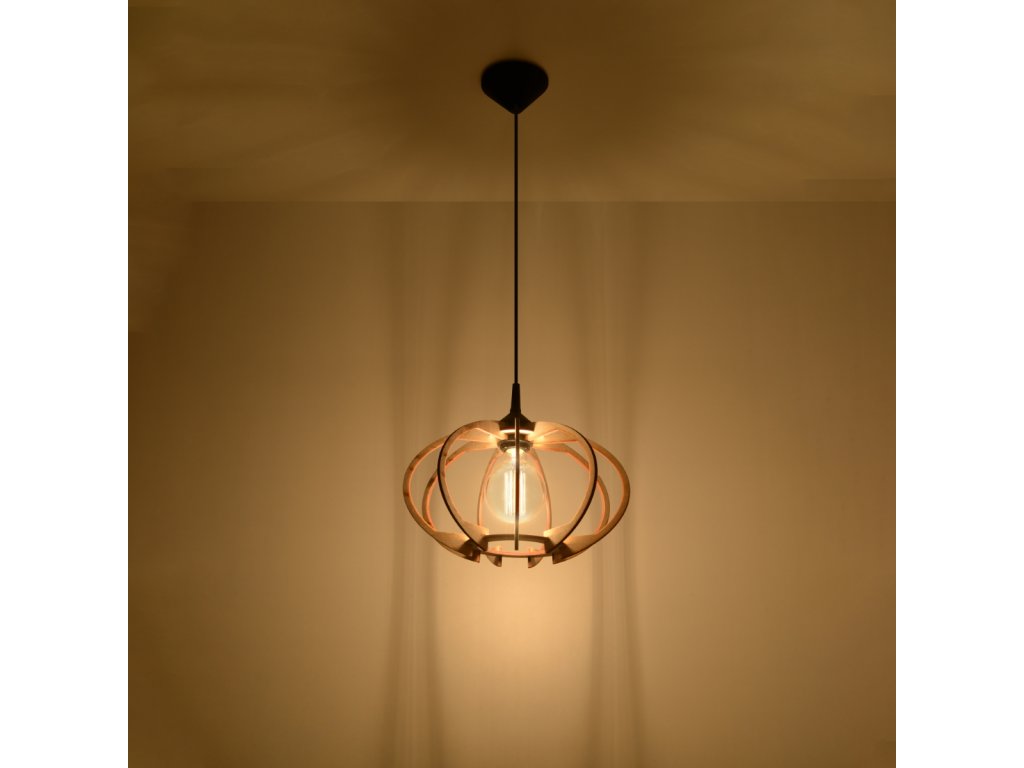 Luster MANDELINO natural wood - LEDmarket.sk