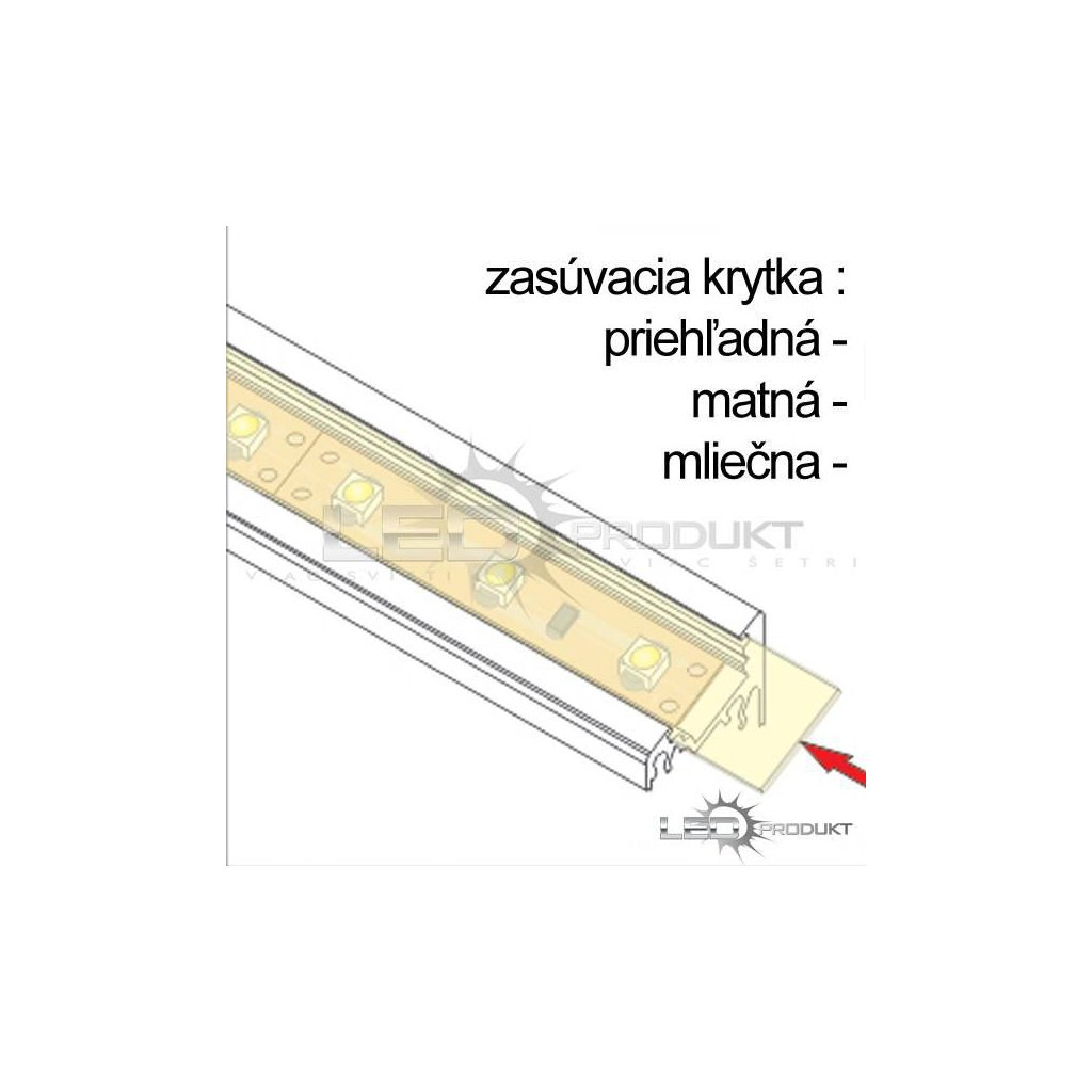 LED lišta ROHOVÁ - černá - LEDprodukt.cz