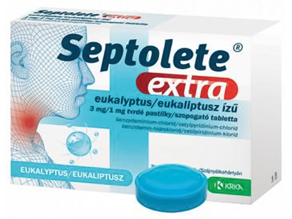 Septolete extra eukalyptus 3 mg/1 mg | 16 pastiliek | Lekáreň ADONAI ...
