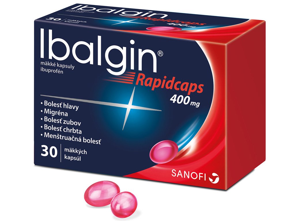 Ibalgin Rapidcaps 400 mg | 30 cps | Lekáreň ADONAI – online lekáreň