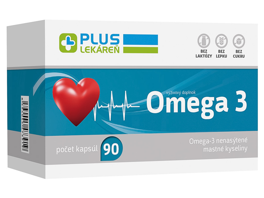 PLUS LEKÁREŇ Omega 3 | 90 cps | Lekáreň ADONAI – online lekáreň