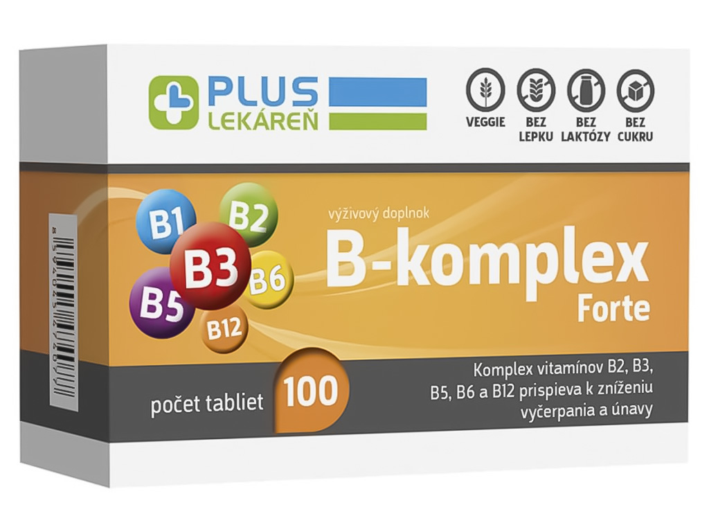 PLUS LEKÁREŇ B-komplex Forte | 100 tbl | Lekáreň ADONAI – online lekáreň