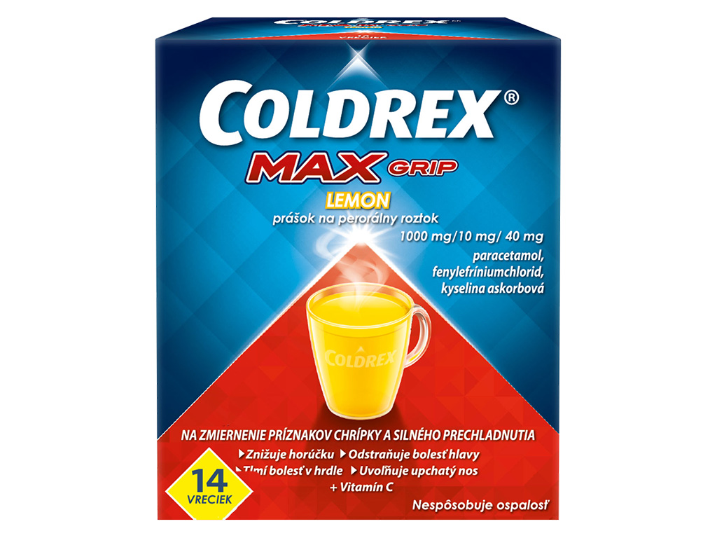 COLDREX MAXGRIP LEMON | 14 ks | Lekáreň ADONAI – online lekáreň