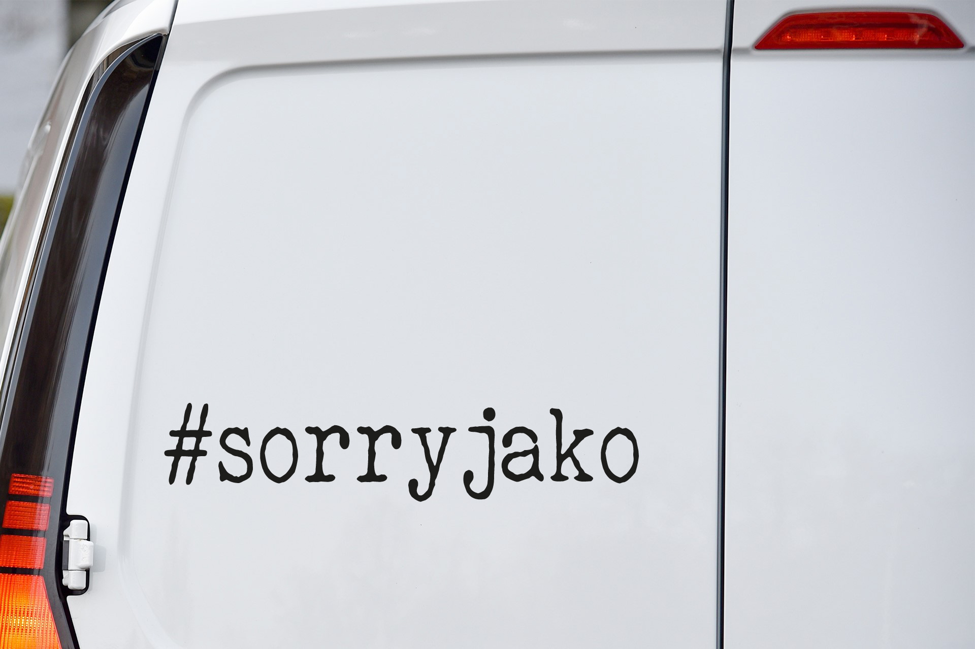 Samolepka na auto Sorry jako - Lepy.cz