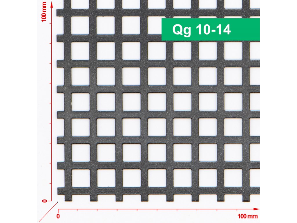 Plotové pole děrovaný plech, výška 125x200 cm | varianta – Qg 10-14