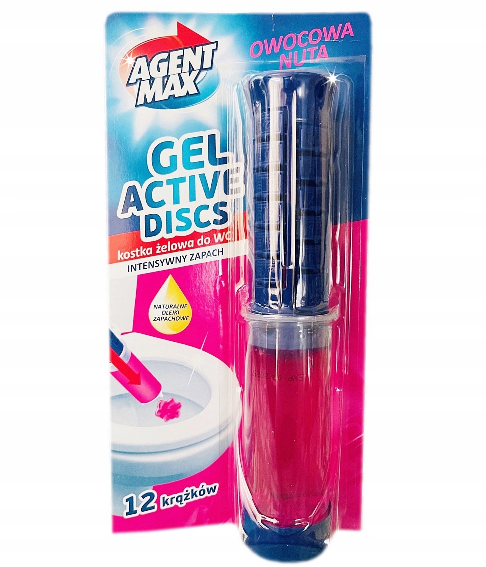 Agent Max WC bodový blok - Ovocná vůně, 75ml - Nappy