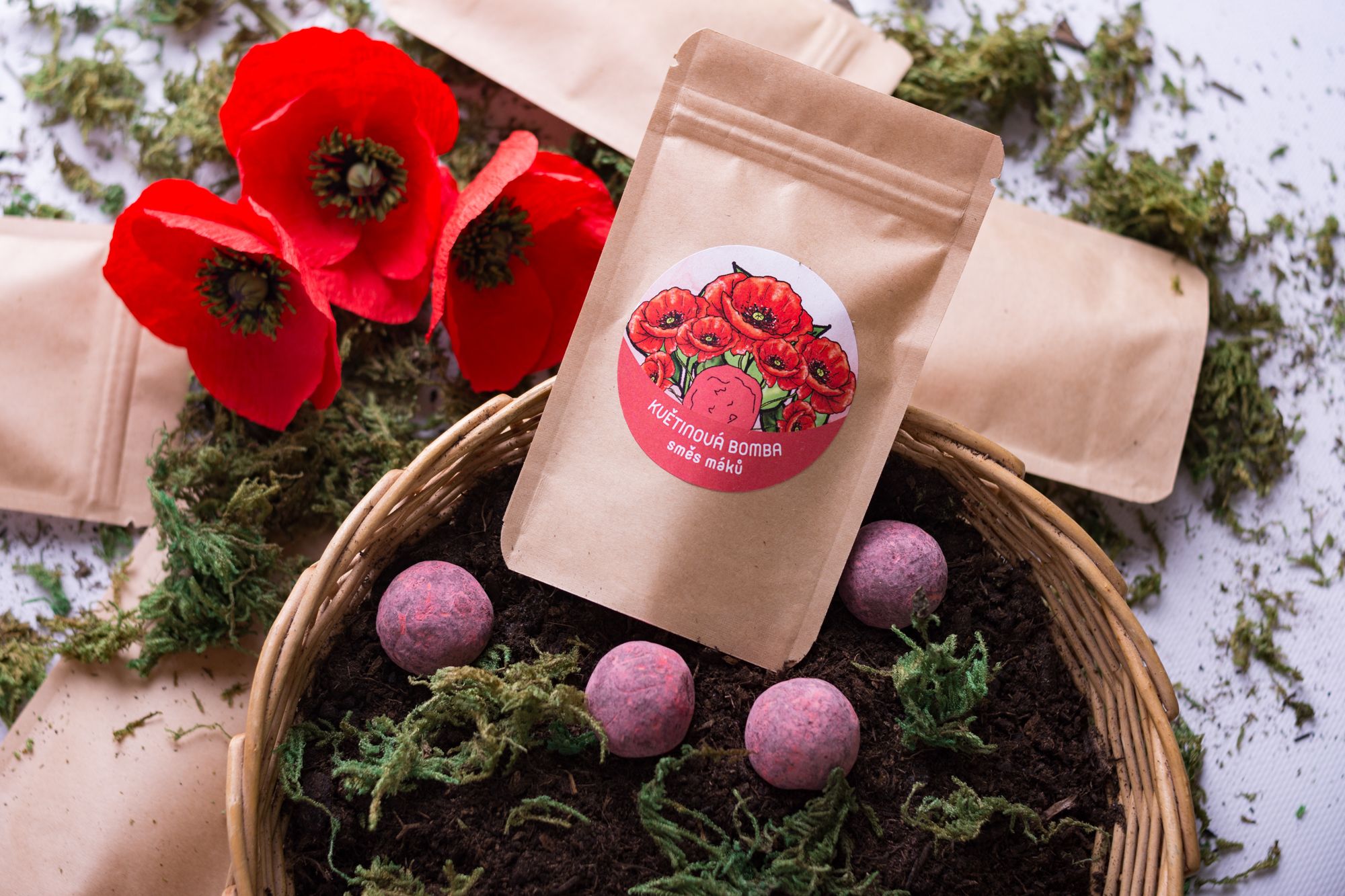 KVĚTINOVÁ BOMBA - ČERVENÁ - LIPOO