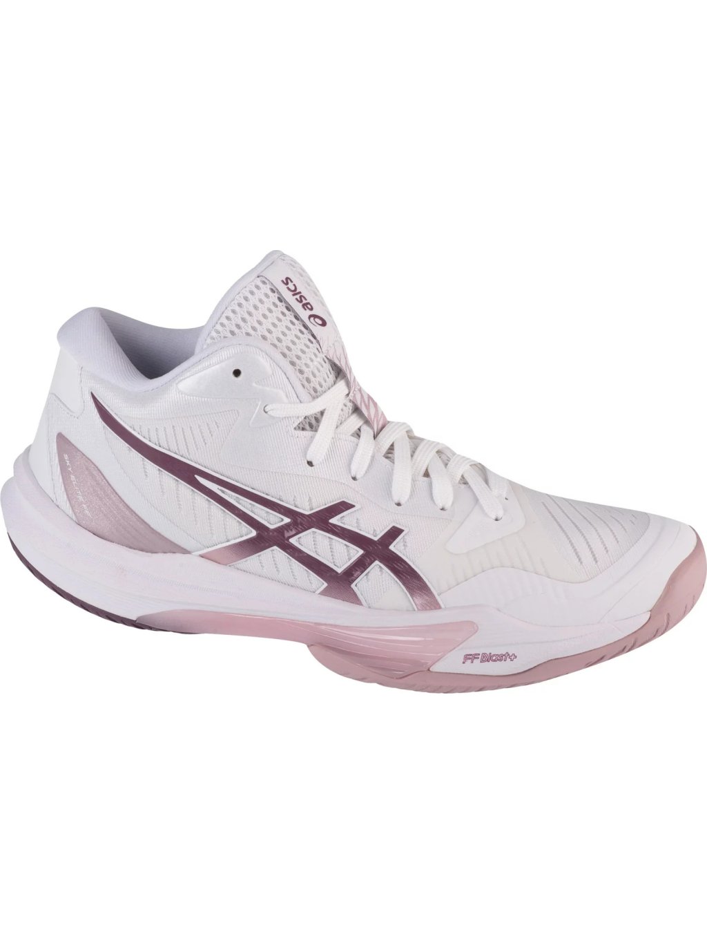 Bílo-růžová dámská volejbalová obuv ASICS Sky Elite FF MT 3 - LondonClub.cz