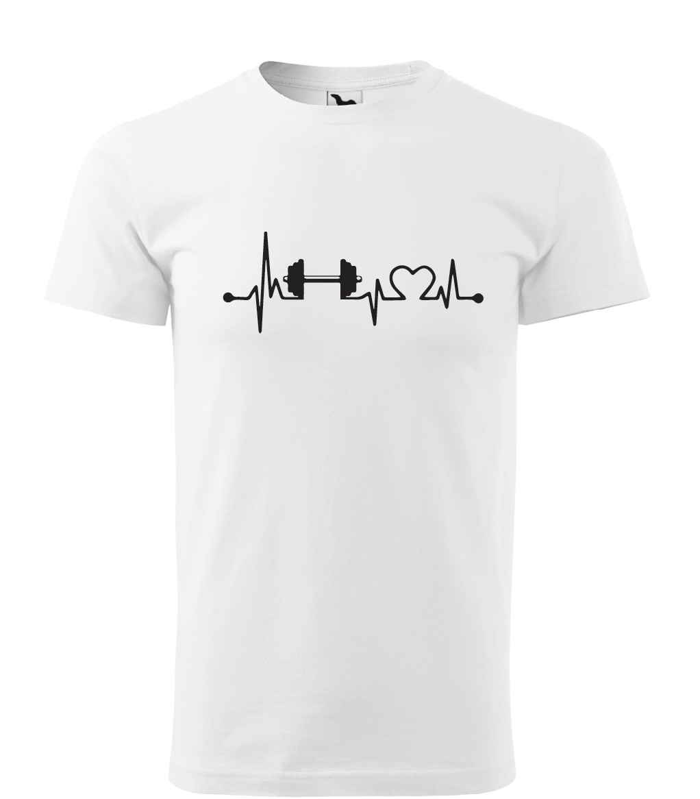 Pánské tričko Posilování Tep - Lovero.cz