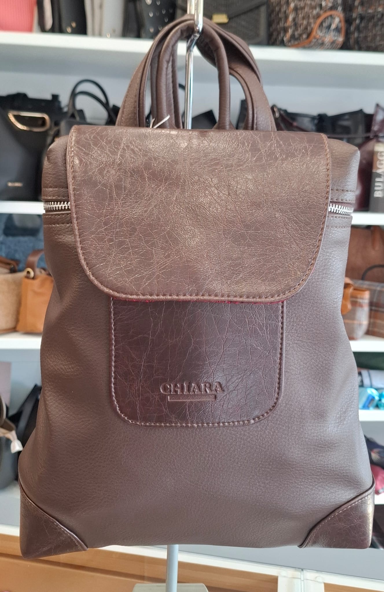 Batoh dámský syntetický Chiara Virgo - hnědý - Kabelky Luka