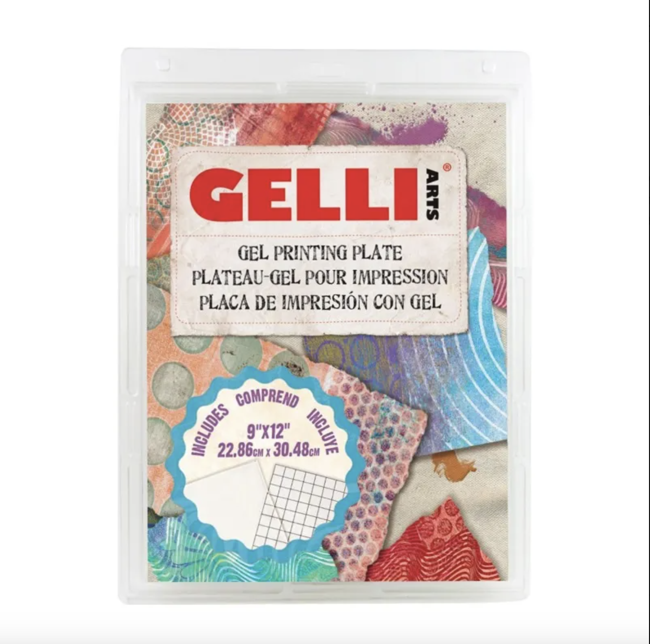 Gelová podložka Gelli Plate 9" x 12" (22,9 x 30,5 cm) - Malovaný kamínek