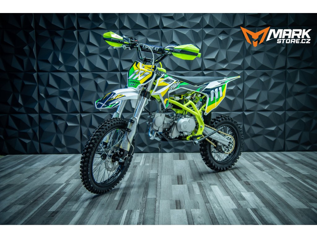 PitBike UpBeat Fusion 125cc 14/12 - zelená Model 2023 s elektro startérem - Markstore.cz