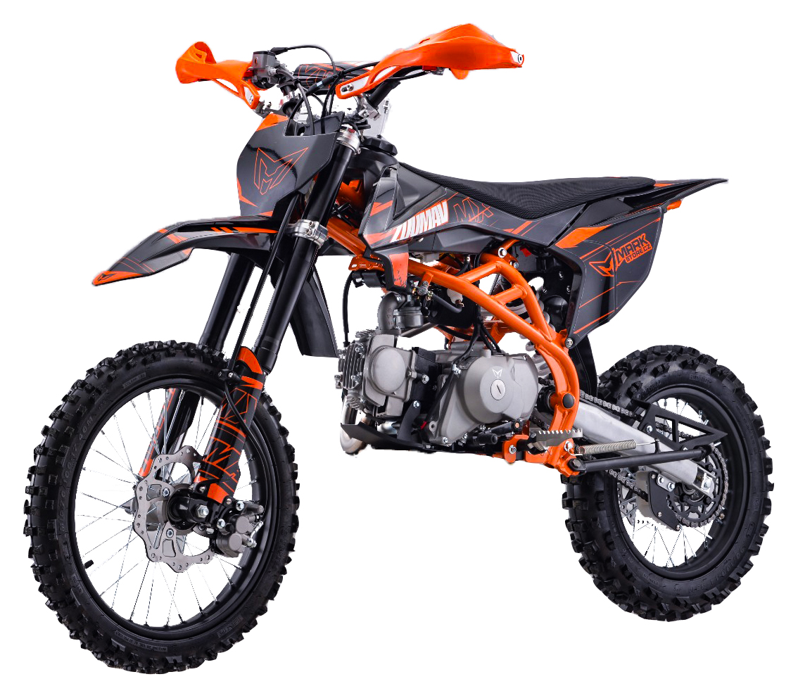 Pitbike Zuumav K3 125cc 17/14 semiautomatic oranžová Model 2024 bez spojková varianta s elektro ...
