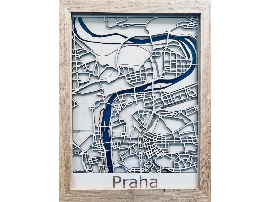 Praha multilayer mapa - Masiwo