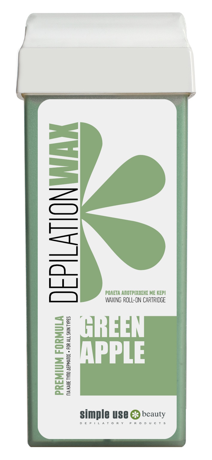 Depilační vosk roll-on zelené jablko, 100ml - MedHelp shop