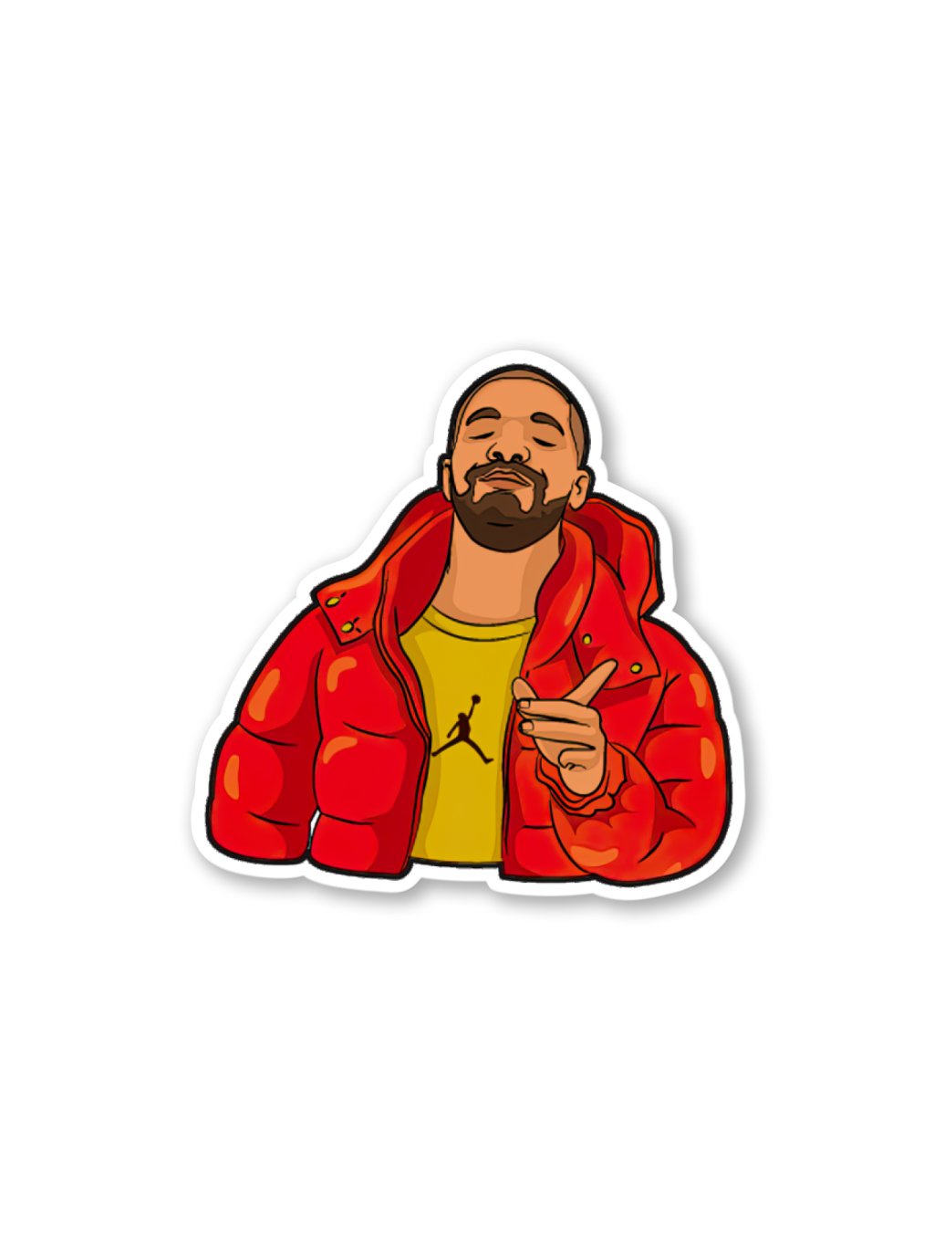 Samolepka Drake Yes - MemeMerch