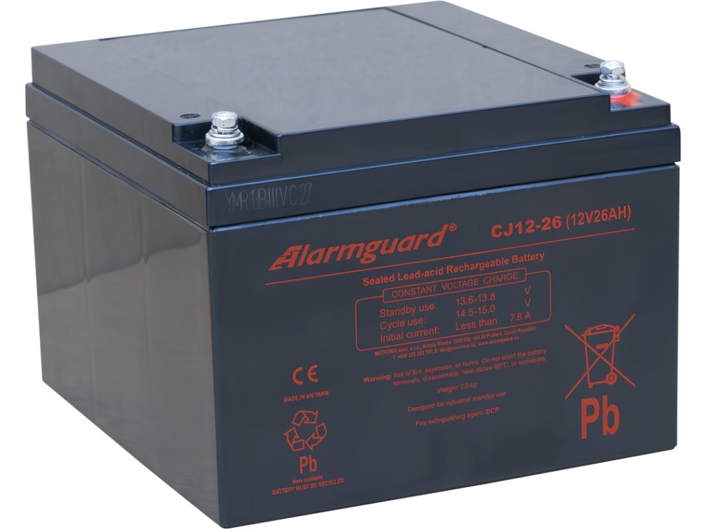 akumulátor Alarmguard CJ12-26 (12V/26Ah)