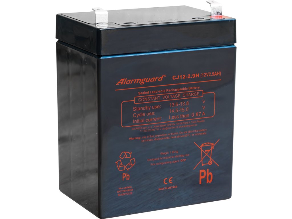 akumulátor Alarmguard CJ12-2,9H (12V/2,9Ah)