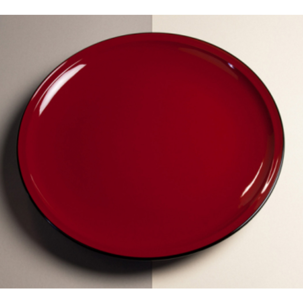 Large plate red 48 cm - Made In Japan Europe