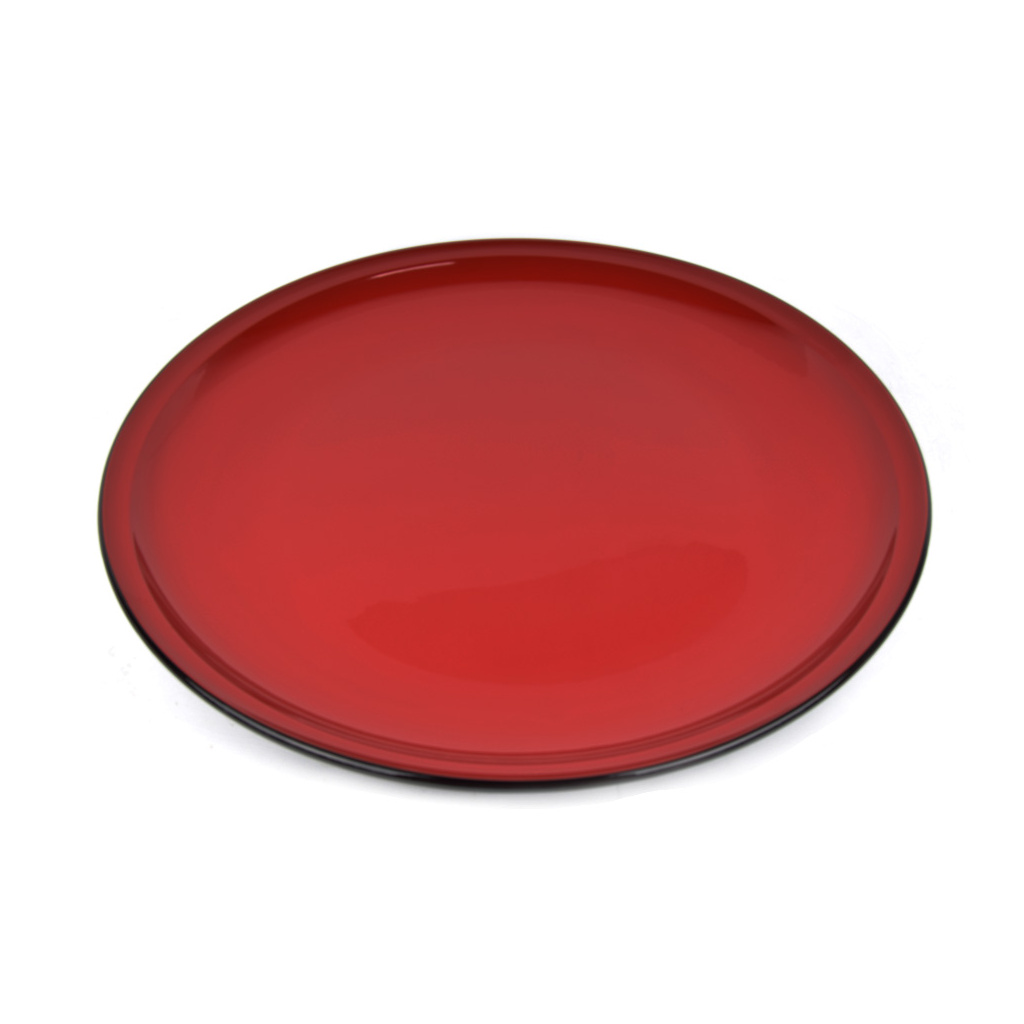 Large plate red 48 cm - Made In Japan Europe