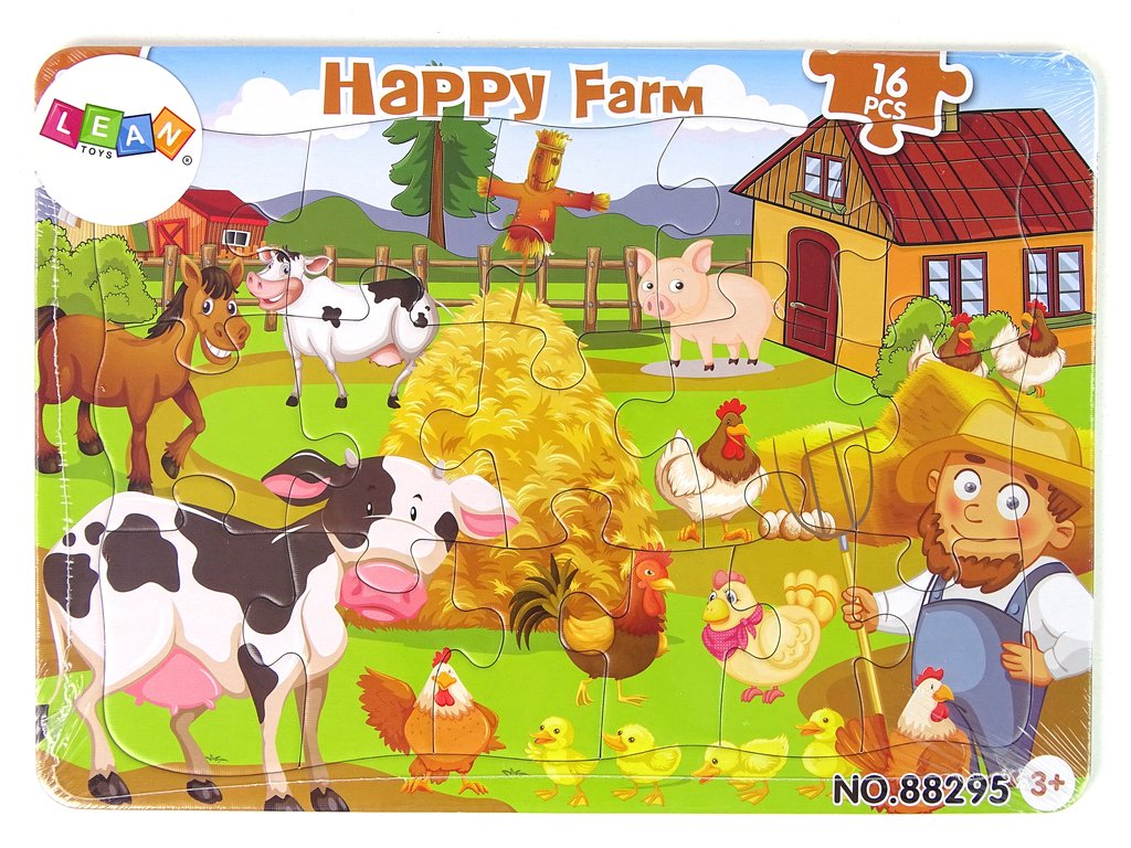 Puzzle Farma 16 dílků | Ministerstvohracek.cz